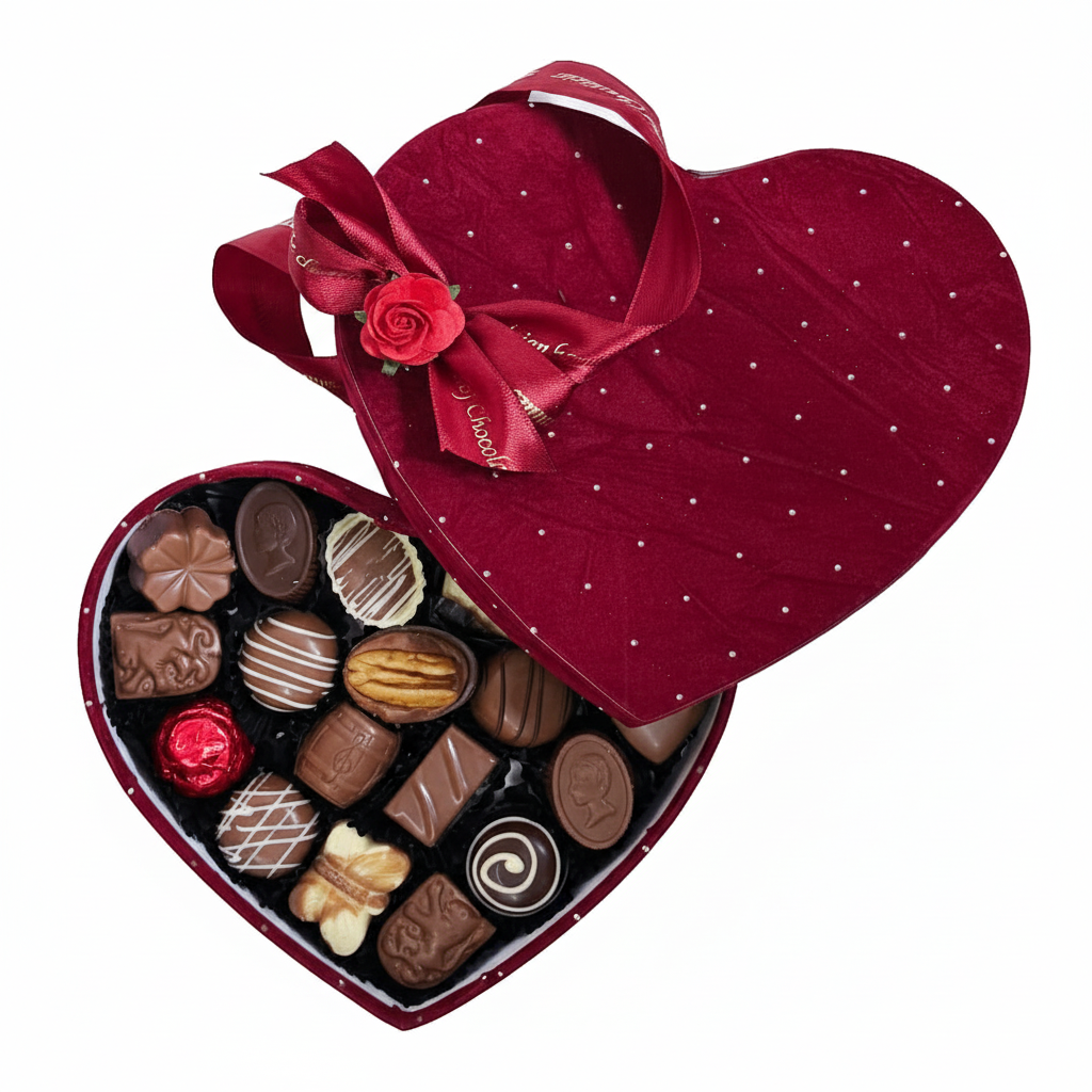 Valentine's Heart Chocolate Box - Luxury Gift | Blooms and Gifts